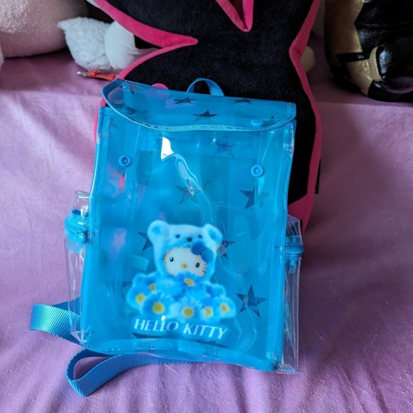 Hello Kitty | Bags | Hello Kitty Clear Blue Mini Backpack | Poshmark